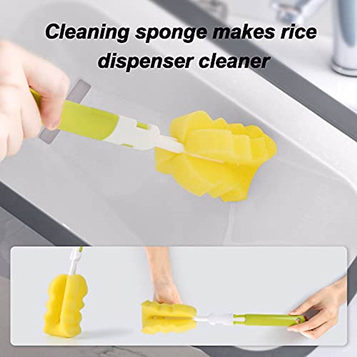 25Lbs Rice Dispenser, Large Grain Container Storage with Lid Measuring Cylinder Moisture Proof Household Cereal Dispenser Bucket for Kitchen Soybean Corn