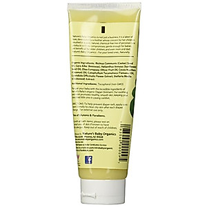 Nature's Baby Organics Organic Diaper Ointment Cream, Fragrance Free, 3-Ounce Tubes (Pack of 2)
