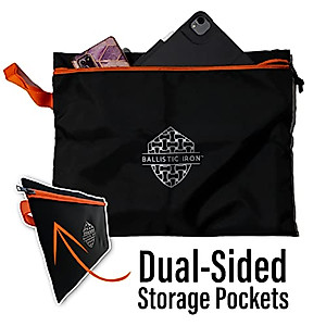 BALLISTIC IRON Heavy Duty Car Seat Travel Bag - Fits Convertible Car Seats, Infant Car Seats & Booster Seats - Carseat Cover For Airplane Travel - Carseat Travel Bag For Airplane - Car Seat Cover For Airplane Travel - Car Seat Bag - Car Seat Travel Bag Fo