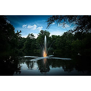 Scott Aerator Night Glo Residential Outdoor Fountain LED Light Set for Scott Aerator Fountains and Display Aerators | Set of 2 Warm White Light Kits with Accessories | Outdoor Efficient Pond Lights