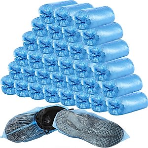 Disposable Boot and Shoe Covers for Floor, Carpet, Shoe Protectors, Durable Non-Slip (Blue, 400)