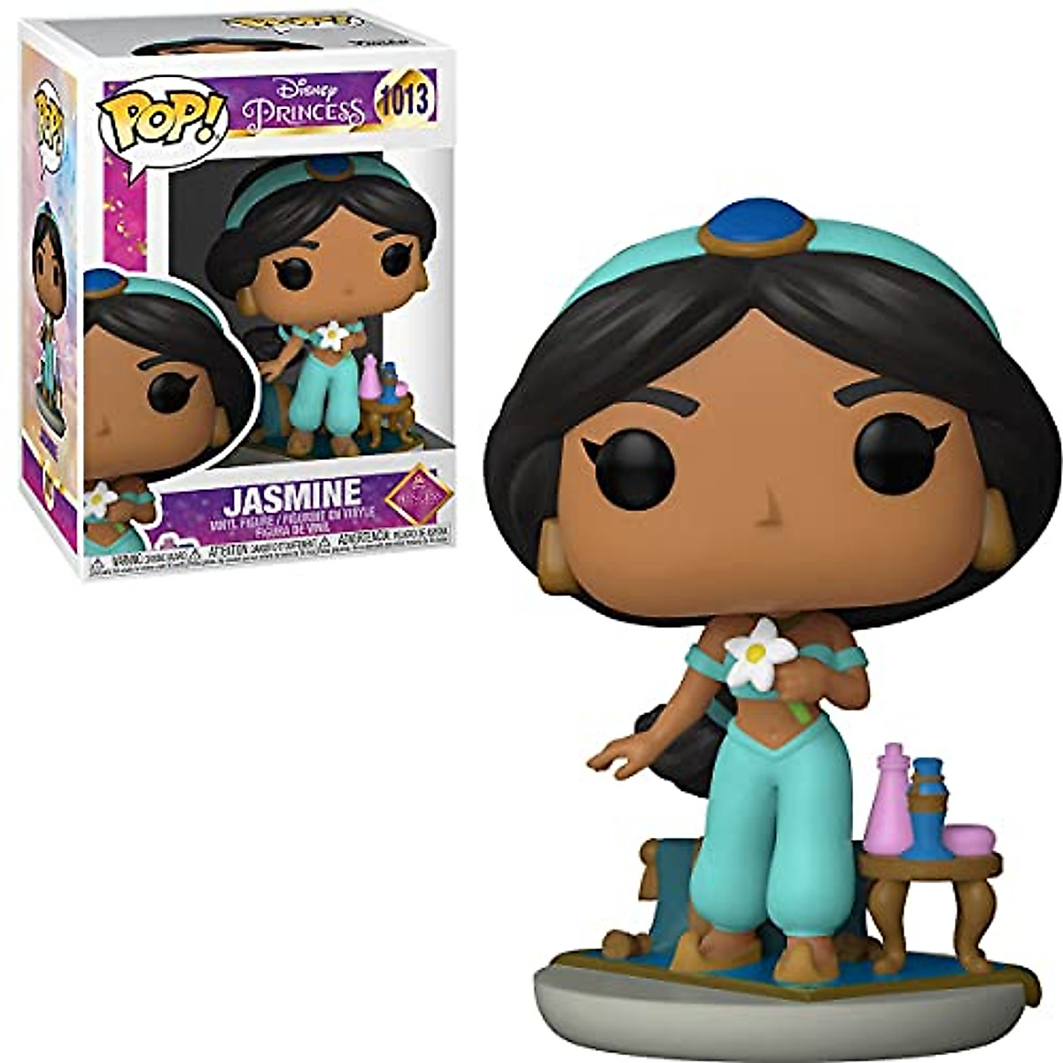 POP Disney Ultimate Princess: Jasmine Funko Vinyl Figure (Bundled with Compatible Box Protector Case)