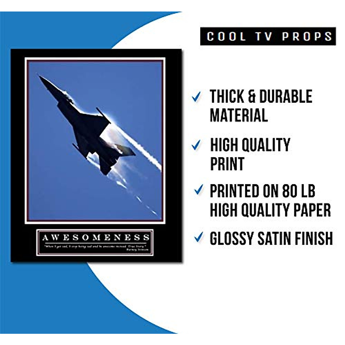 Cool TV Props How I Met Your Mother Awesomeness Motivational Poster- HIMYM Barney Stinson Poster- Motivational Office Posters How I Met Your Mother Merchandise- Funny Motivational Posters