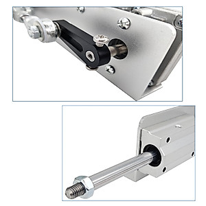 JQDML DIY Reciprocating Linear Actuator DC 1-24V Stroke 1.18"-6" Max Speed 160RPM Adjustable Telescopic Motor with Speed Controller(24V150MM160RPM)
