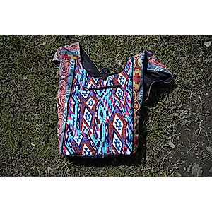 Fwosi Canvas Tote Bag - Pure Cotton Crossbody Bags for Women & Men, Handmade Print Shoulder Handbags - Lightweight, Durable, Hobo Bags