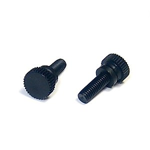 Thumb Screw Black Nylon 6/6 Material (Plastic) Unslotted 10-32 x 1/2 inch (Carton of 100) #10 Screw, Head Width: 0.425, Head Height: 0.325, Knurled Height: 0.140, Made in USA (Black, 10-32 x 1/2)