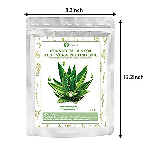 Halatool 3 QT Organic Succulent Soil Potting Mix Garden Top Soil for Indoor & Outdoor Plants Bonsai Aloe Vera Soil for Houseplants Flowers Vegetables & Herbs