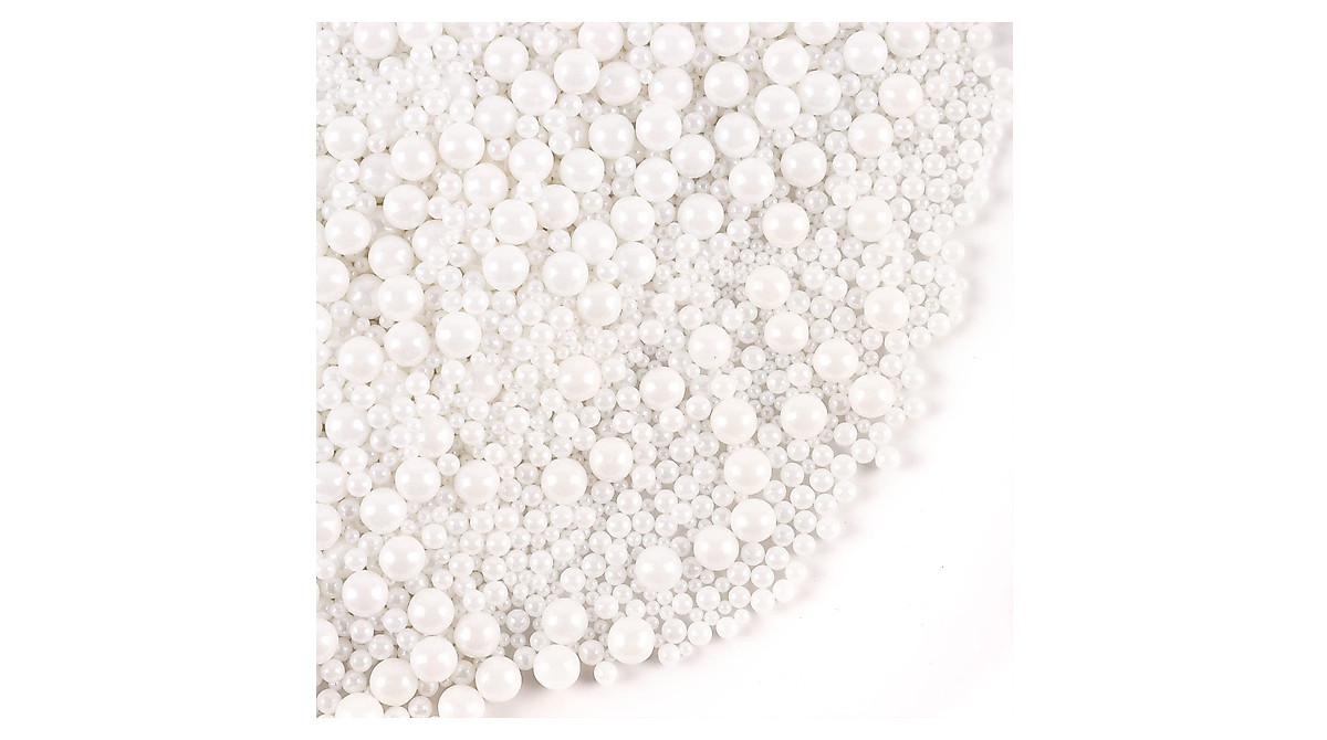 Edible White Pearl Sprinkles - Perfect for Cake Decorating