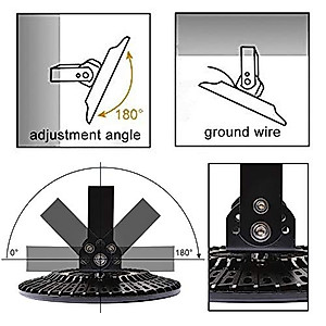 Viugreum 10 Pack 100W UFO LED High Bay Light, IP65 Waterproof 6500K Daylight White LED Warehouse Lighting, Commercial Bay Lighting for Garage Barn Workshop Wet Location