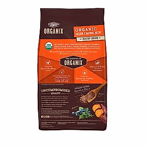 Castor & Pollux ORGANIX Organic Dog Food, Chicken and Oatmeal Recipe Dry Dog Food - 18 lb. Bag