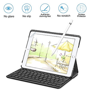 XIRON [2 PACK] Paper Screen Protector for iPad 9th/8th/7th Generation (10.2 Inch, 2021/2020/2019), Matte PET Film for iPad 10.2, Write and Draw Like on Paper, Anti Glare Screen Protector