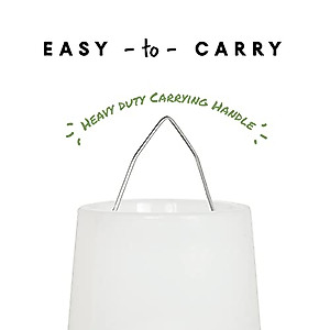 Harris Farms Free Range Hanging Poultry Feeder | Twist Lock Base | 10 Pound,White