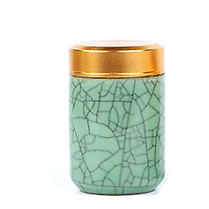 WOIWO 1 PCS The New Mini Celadon Tea Can Has Multi-Function Ceramic Seal Tea Canister