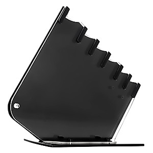 Nutriblade Knife Set with Block by Granitestone 6-Piece Professional Kitchen Chef’s Knives Ultra Sharp Stainless Steel Blades and Nonstick Granite Coating, Easy-Grip and Dishwasher-safe, Black