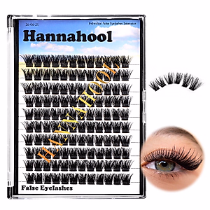 Large Tray,10-20mm to Choose DIY Eye Lashes Extensions 120 Cluster Wide Stem Eyelashes Soft and Lightweight Individual False Eyelashes Dramatic Look (20mm)