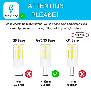 TZHILAN G4 LED Bulb 2W T3 JC Type Bi-Pin Base Light Bulbs 12V AC/DC 20W-30W Halogen Bulb Replacement for Outdoor Landscape Lighting Deck Stair Step Path Paver Lights, 6000K Daylight White, 5 Pack