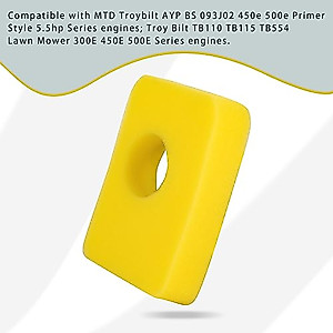 DemJamr 5 Pack 799579 Foam Air Filter Compatible with BS 09P602 09P702 09P000 08P000 550e-550ex Series Engine, Replace for BS 4248, 5434, 799579 Lawn Mower Air Filter