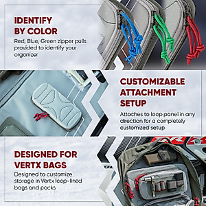 Vertx Pack Zip Pouch Organizer Insert Attachment for Backpack, Bag, Travel, Organization Pouches, Small, 2-Pack