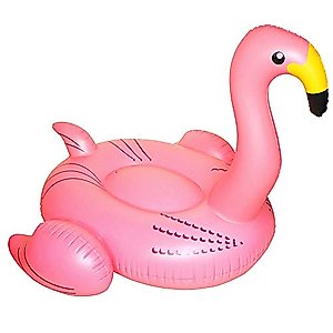 SWIMLINE ORIGINAL 90627 Giant Inflatable Flamingo Pool Float Floatie Ride-On Lounge W/ Stable Legs Wings Large Rideable Blow Up Summer Beach Swimming Party Lounge Big Raft Tube Decoration Toys Kids
