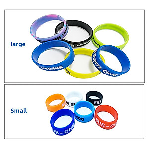 WAYUTO 40 Pack Professional Silicone Hair Clipper Bands Barber Clipper Grips Hair Trimmer Bands Barber Clipper Sleeves Hair Clipper Attachments for Home, Hair Salon and Barber Shop