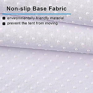 WUKOO Pet Teepee with Cushion for Dogs and Cats Puppies House with Bed Portable Pet Tent Indoor Outdoor 24 Inch & 28 Inch Washable Mini Tents for Pets (White-28 Inch no Cushion) …