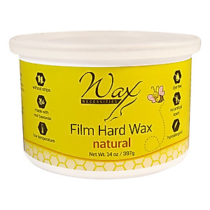 Wax Necessities Waxness Film Hard Wax Natural Tin 14 Ounces