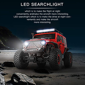 GoolRC WLtoys 104311 RC Car, 1/10 Scale 4WD 2.4Ghz Remote Control Car, Brushed Motor Off-Road Crawler Car RTR for Kids and Adults