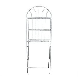 3-Tier Over The Toilet Storage Rack, Shelves Bathroom Organizer Shelf Space Saver, Multifunctional Bathroom Organizer Over Toilet Shelf, Stable Freestanding Toilet Rack - 69.7*25.6*13.4in