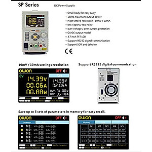 DC Power Supply OWON SP3051 1 Channel,MAX 150W Output Power Supply 30V 5A