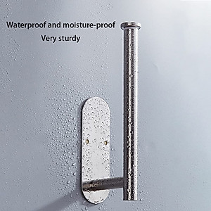 Expandable Rack Paper Towel Holder Under Cabinet Kitchen Paper Towel Stand Holder for Kitchen、Bathroom Organization and Storage, Self-Adhesive or Drill mounting (Silvery)