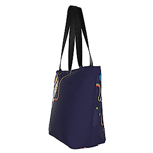 Rainbow Brite and Starlite Memories Women's Shoulder Handbag Casual Tote Bag Storage Handle Bag