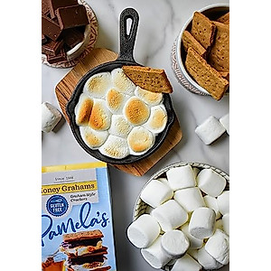 Pamela's Gluten Free Graham Crackers, Honey, Pie Crust, S'mores & Snacks, 7.5 Ounce (Pack of 6)