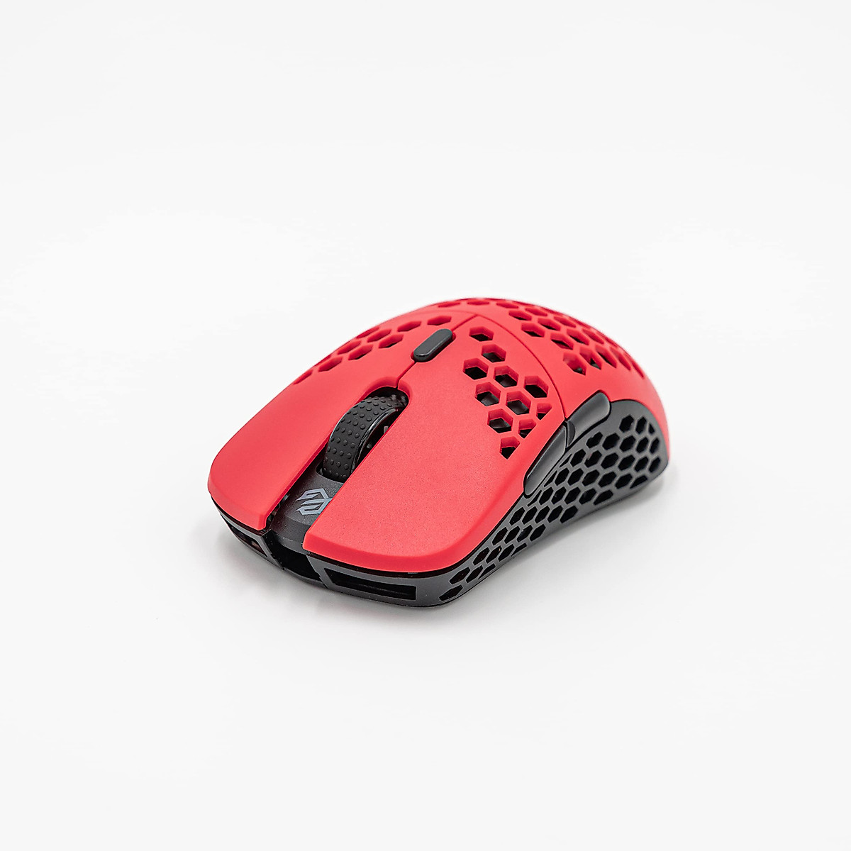 G-Wolves Hati HTS (Small) ACE Wireless Gaming Mouse - PAW3370 Sensor - 50 to 19,000 CPI - 54±2Gram(1.8 oz) - TTC Golden Color Encoder - Ultra Lightweight Honeycomb Design (Red)