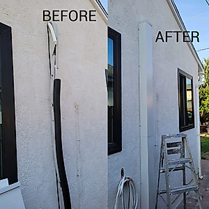 EAGLE 1 Metal Line Set Cover Kit for Mini Split and Central Air Conditioner & Heat Pump (Multiple Sizes and Colors) (6x4, White)