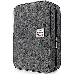 YOUSHARES Big Capacity Colored Pencil Case - 300 Slots large Pen Case Organizer with Multilayer Holder for Prismacolor Colored Pencils & Gel Pen (Grey)