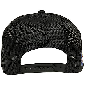 Capsnmore El Chapo Guzman Mexico Logo Federal 3 Logos Hat Black Mesh Snapback