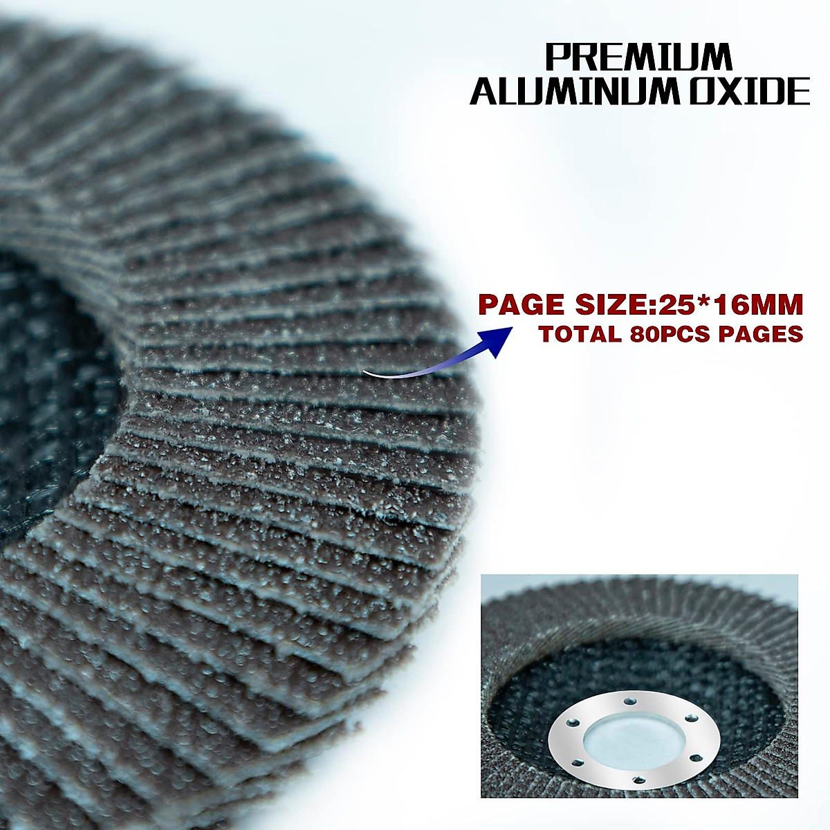 Sali 10 Pack Flap Disc 40 Grit 4.5" x 7/8-Inch Sanding Disc Bevel Type #29 Premium and Industrial Grade Angle Grinder Grinding Wheel High Performance Edge Grinding