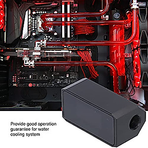 Water Cooling Temperature Display, Water Cooling Flow Meter Temperature Display Highly Accurate Flowmeter Thermometer Flow Meter for PC Temperature Display