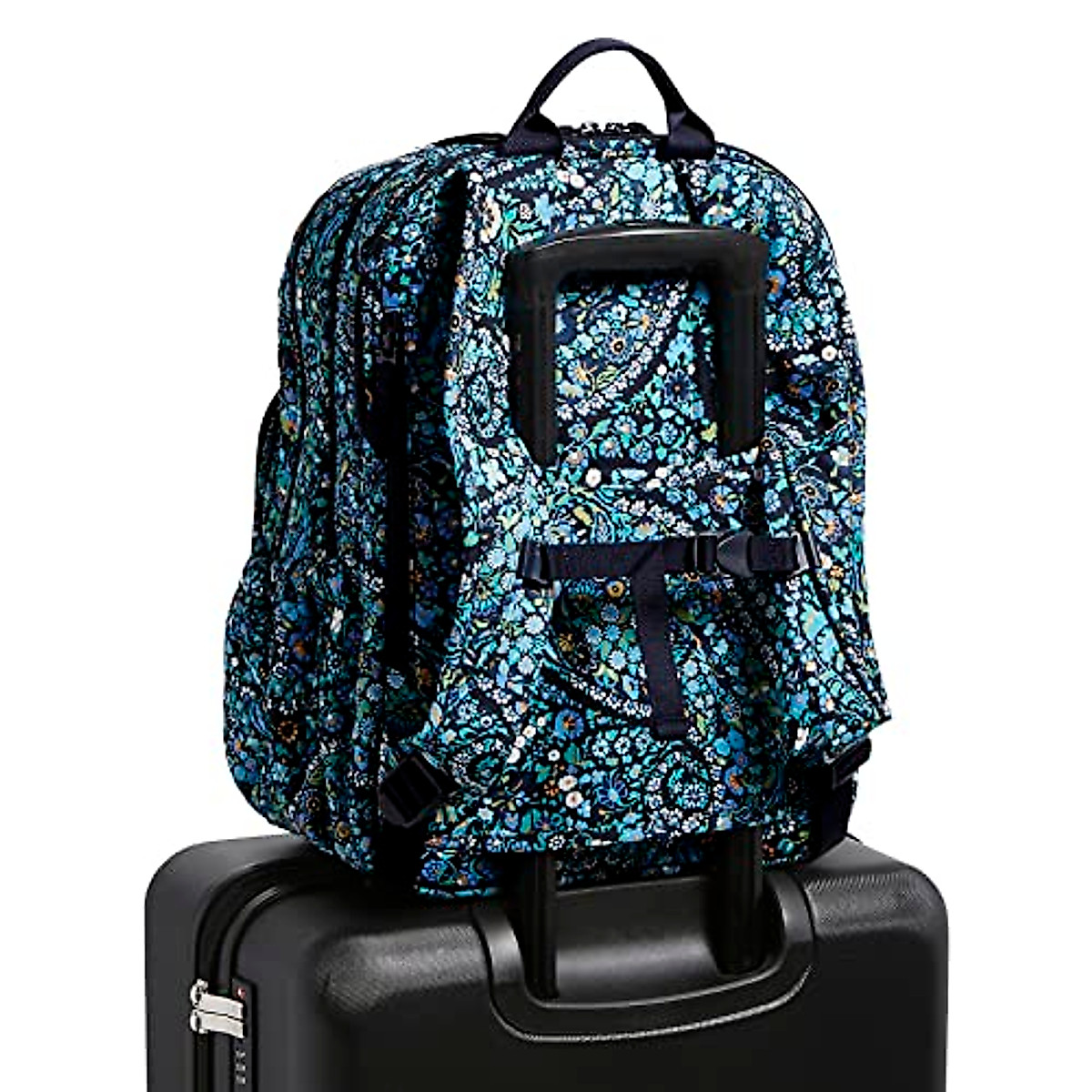 Vera Bradley Women's Cotton XL Campus Backpack, Dreamer Paisley - Recycled Cotton, One Size