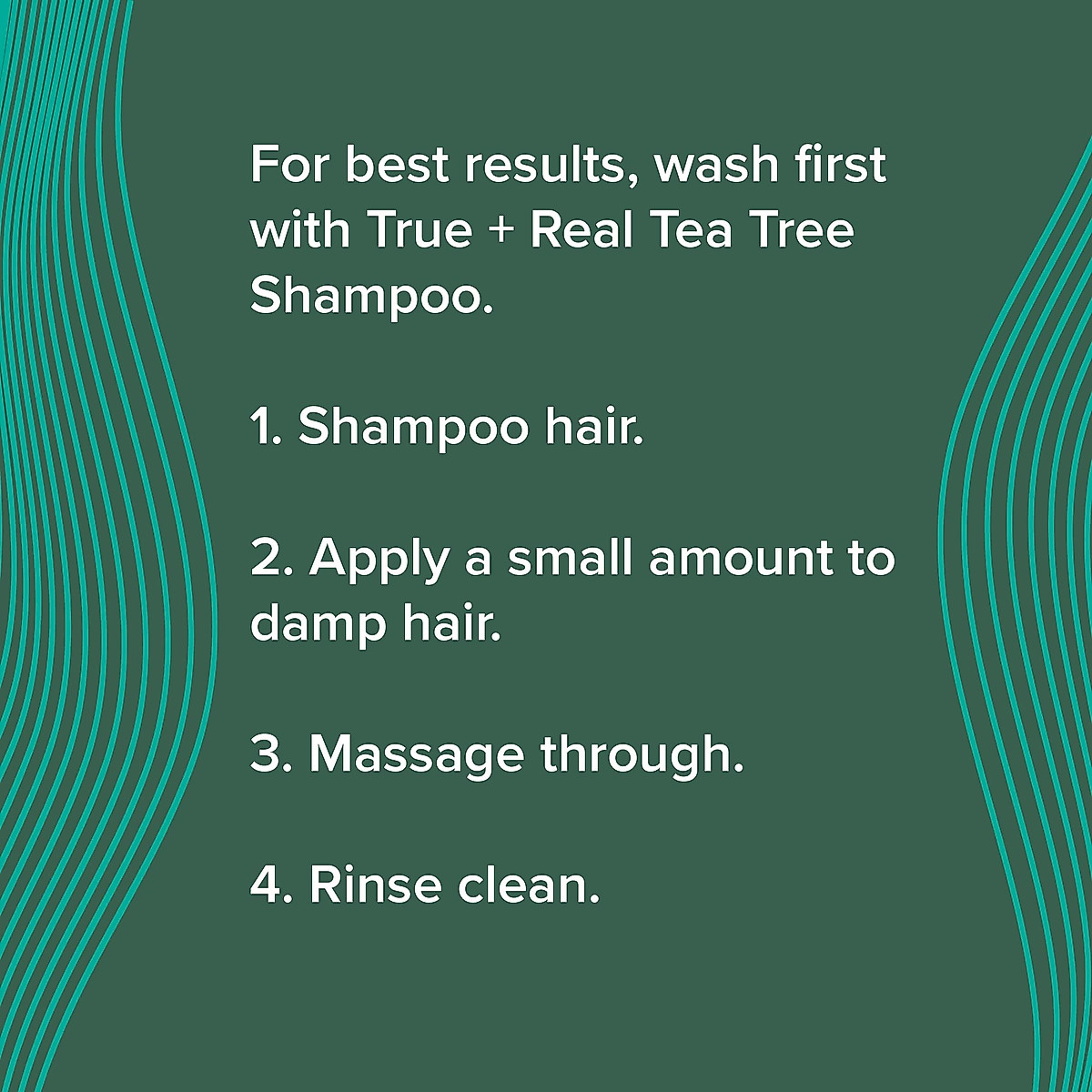 True+Real Tea Tree Conditioner, Moisturizing Formula, Hydrates, Soothes Scalp, Refreshing Mint Scent, For All Hair Types, 10.14 oz