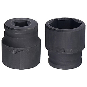 uxcell 1/2" Drive by 30mm 6-Point Impact Socket, CR-V Steel 1.77" Length, Shallow Metric Sizes