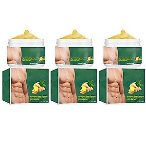 Aolodoo SoliPac Gynecomastia Tightening Ginger Cream,Gynecomastia Tightening Ginger Cream,Fat Burning Anti-Cellulite Slimming Cream,Effective Remove Excess Fat (3pcs)
