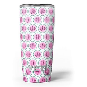 Design Skinz The Watermelon Polka Dot Pattern - Skin Decal Vinyl Wrap Kit Compatible with The Yeti Rambler Cooler Tumbler Cups