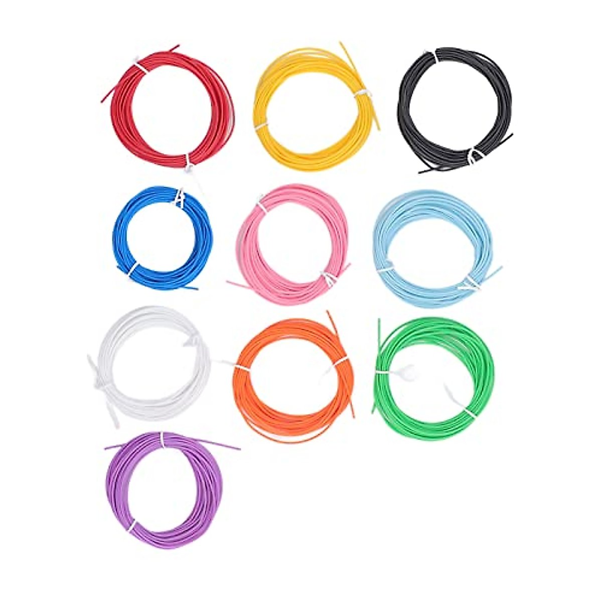 PCL Filament Refill for 3D Pen, 1.75mm 16.4 Feet PCL Consumables for 3D Pen Easy and Bright Use 10 Colors for Replacement