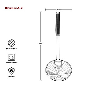KitchenAid Classic Asian Strainer, One Size, Black 2
