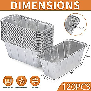 MMonDod 120 Pack Aluminum Foil Tray Drip Pan Liners Compatible with Blackstone Grills for 17" 22" 28" 30" 36" Griddles, Heavy-Duty Disposable Grease Cup Liners