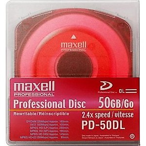 Maxell PD-50DL XDCAM 50 GB Professional Hard Disk Recording Medium