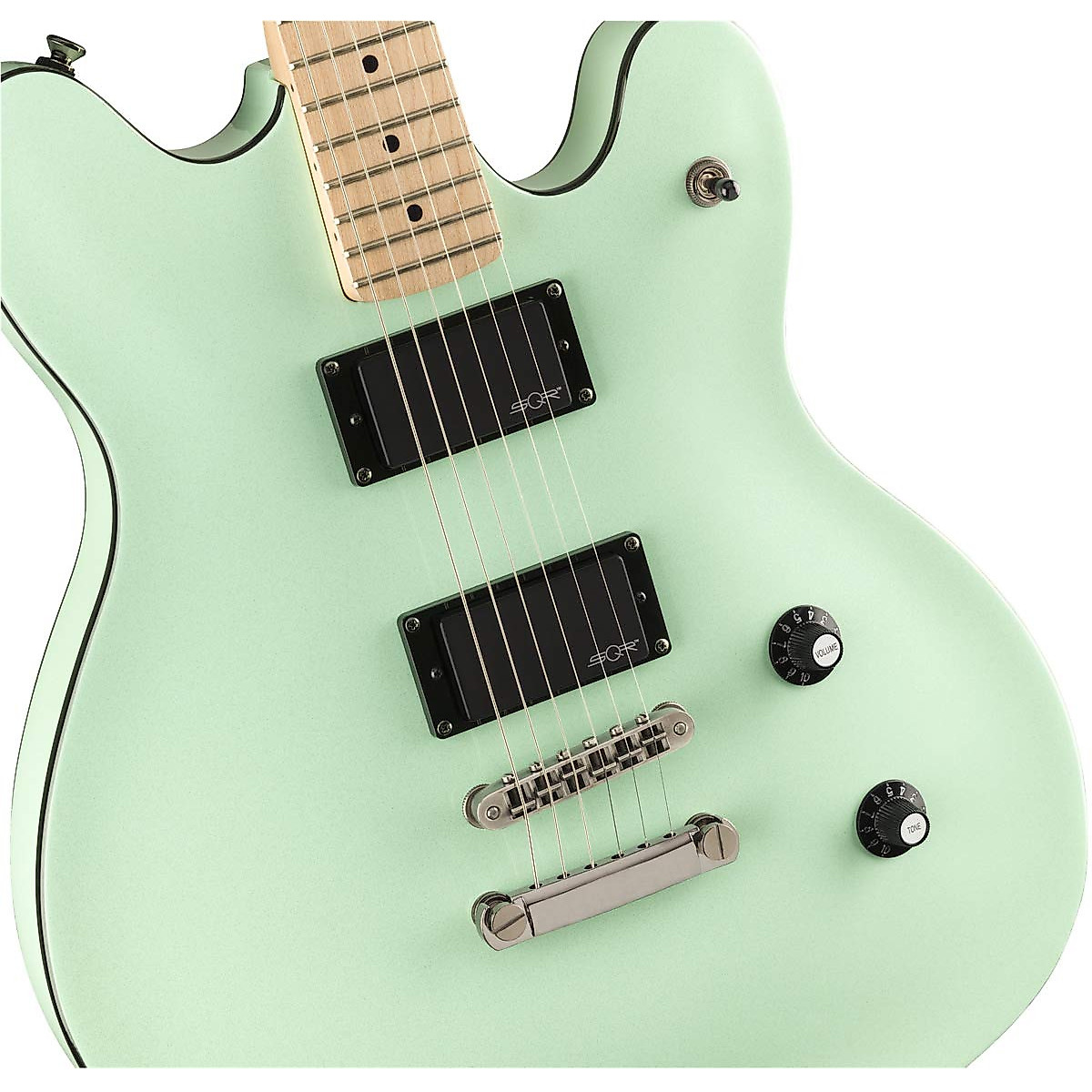 Squier Contemporary Active Starcaster Electric Guitar, with 2-Year Warranty, Surf Pearl, Maple Fingerboard, None Pickguard