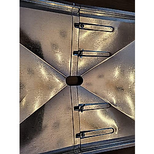 Quickflame Grill Drip Pans Adjustable Grease Tray and Heat Plates Set Fit for DynaGlo, Uniflame, BHG, Backyard Grill Models -(27")