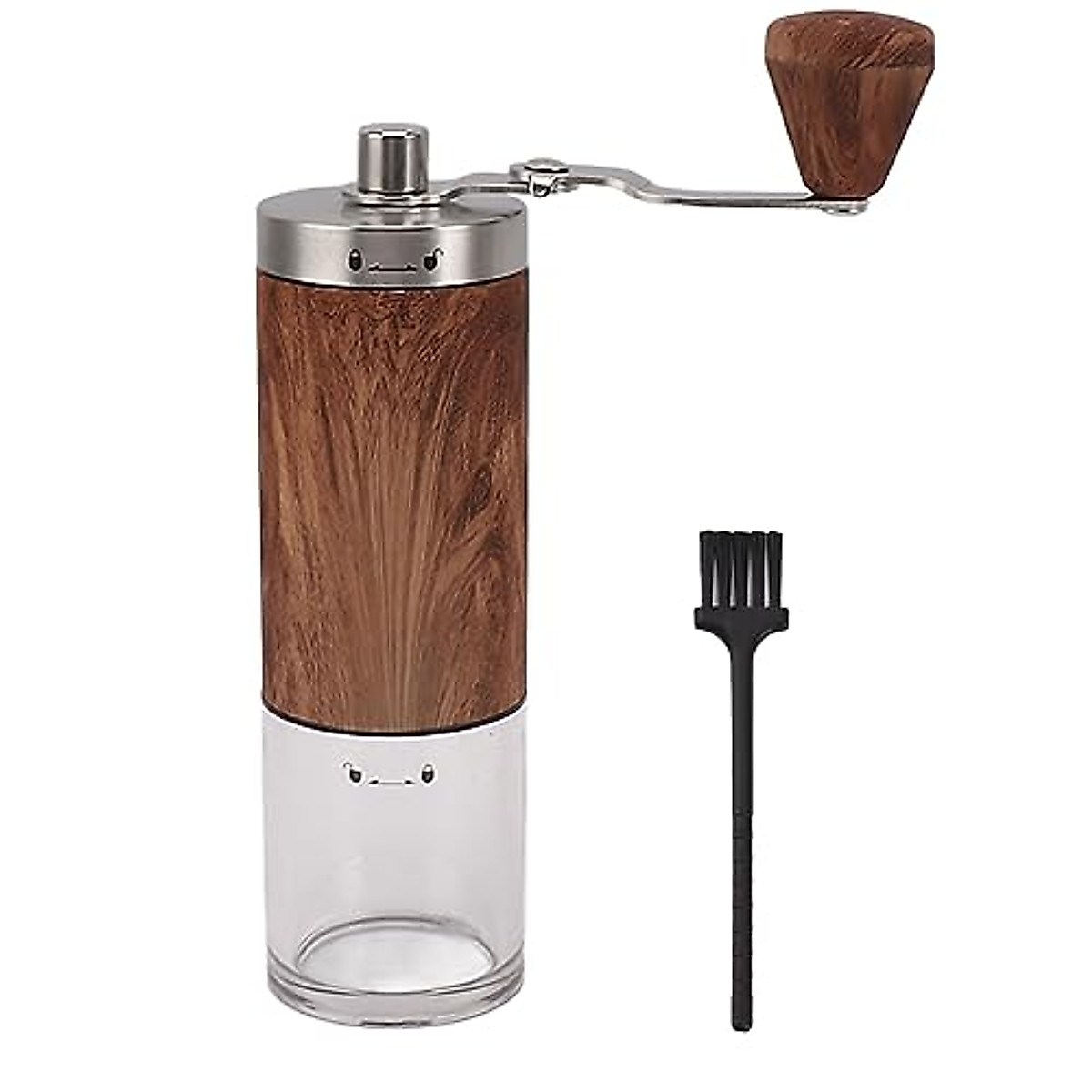 Manual Coffee Grinder, Hand Coffee Grinder Manual Grinder Hand Crank Grinder Vintage Coffee Grinder Burr Grinder Stainless Steel Hand Coffee Grinder with Adjustable Setting